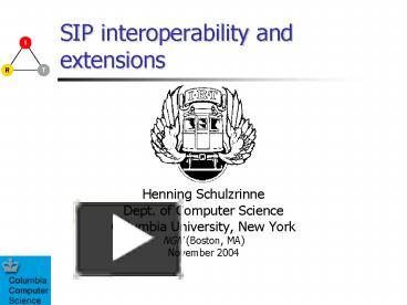 PPT – SIP interoperability and extensions PowerPoint presentation ...