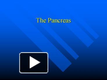 PPT – The Pancreas PowerPoint presentation | free to view - id: 129006 ...