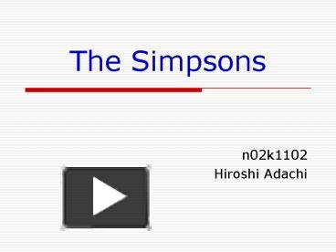 The Simpsons presentation | free to view