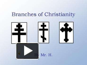 Branches of Christianity presentation | free to view