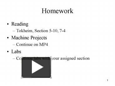 PPT – Homework PowerPoint presentation | free to download - id: 12923c ...