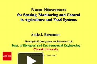 PPT – Bioanalytical Microsystems and Biosensors Lab PowerPoint ...