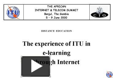 PPT – DISTANCE EDUCATION PowerPoint presentation | free to view - id ...