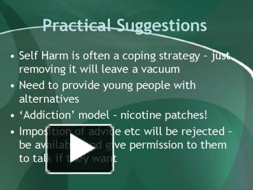 Practical Suggestions presentation | free to view