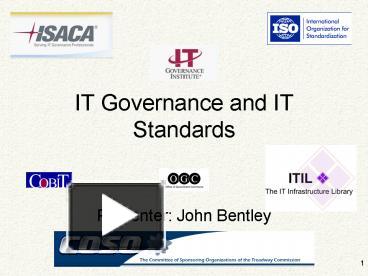 IT Governance and IT Standards presentation | free to view