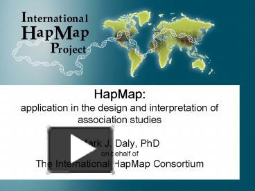HapMap: presentation | free to view