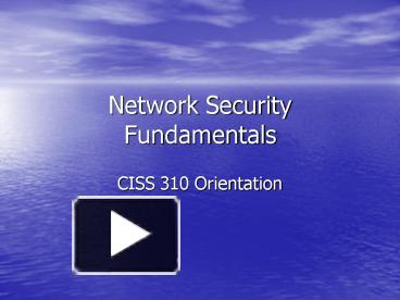 PPT – Network Security Fundamentals PowerPoint presentation | free to ...
