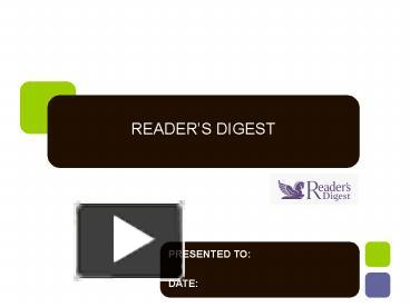 PPT – READERS DIGEST PowerPoint presentation | free to view - id ...