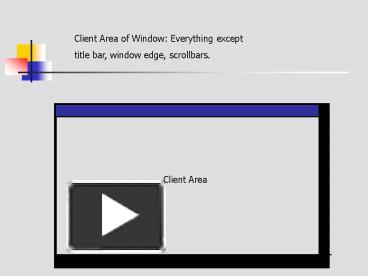 Lecture 2: Windows Basics presentation | free to view