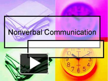 Nonverbal Communication presentation | free to view