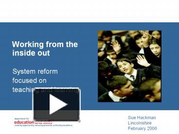 PPT – Working from the inside out PowerPoint presentation | free to ...