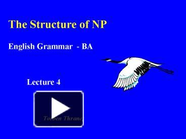 PPT – The Structure of NP PowerPoint presentation | free to view - id ...