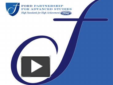 Why Ford PAS presentation | free to view