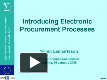 PPT – Introducing Electronic Procurement Processes PowerPoint ...