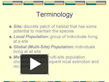Terminology presentation | free to view