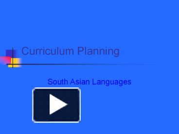 Curriculum Planning presentation | free to download