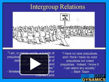 PPT – Intergroup Conflict PowerPoint presentation | free to view - id ...