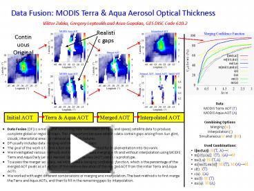 PPT – Data Fusion: MODIS Terra PowerPoint presentation | free to view ...