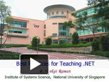 PPT – Best Practices for Teaching .NET PowerPoint presentation | free ...