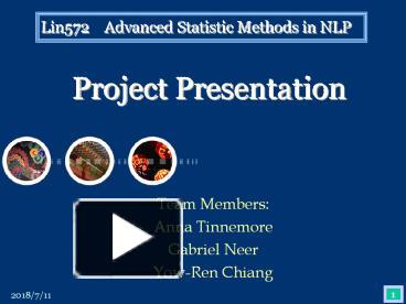 PPT – Project Presentation PowerPoint presentation | free to download ...