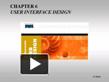 PPT – Chapter 6 User Navigation PowerPoint presentation | free to view ...