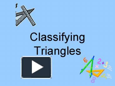 Classifying Triangles presentation | free to view