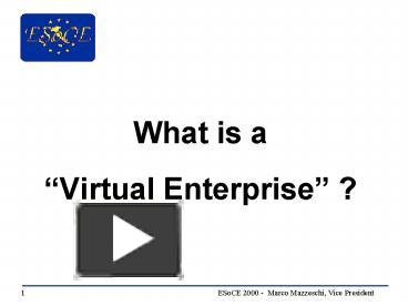 What is a Virtual Enterprise presentation | free to view