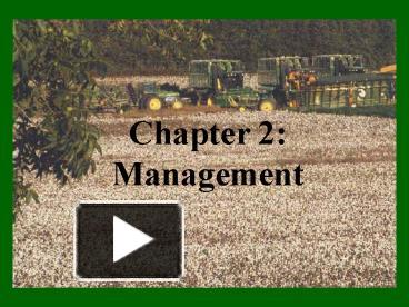 Chapter 2: Management presentation | free to view