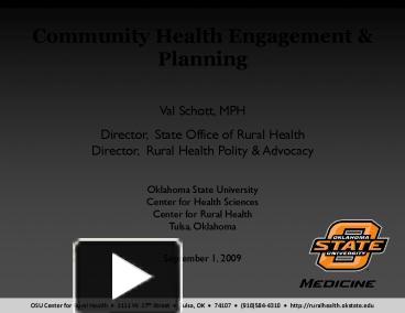 Community Health Engagement presentation | free to view