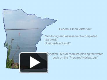 PPT – Federal Clean Water Act PowerPoint presentation | free to view ...