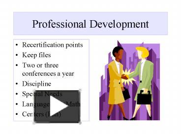 Professional Development presentation | free to view