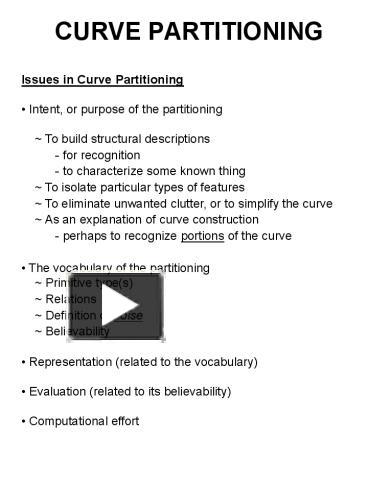 PPT – CURVE PARTITIONING PowerPoint presentation | free to view - id ...