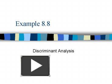 PPT – Discriminant Analysis PowerPoint presentation | free to view - id ...