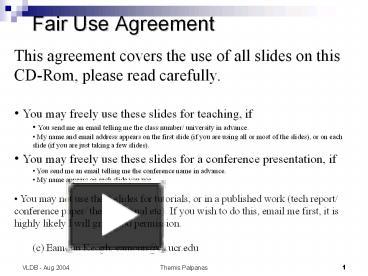 PPT – Fair Use Agreement PowerPoint presentation | free to download ...