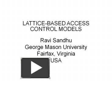 PPT – LATTICE-BASED ACCESS PowerPoint presentation | free to download ...