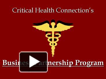 PPT – Critical Health Connections PowerPoint presentation | free to ...