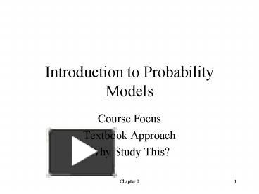 PPT – Introduction to Probability Models PowerPoint presentation | free ...