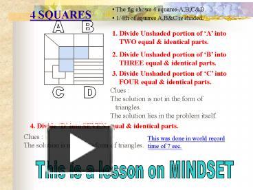 4 SQUARES presentation | free to download