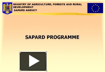 PPT – SAPARD PROGRAMME PowerPoint presentation | free to view - id ...