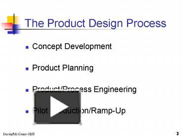 PPT – The Product Design Process PowerPoint presentation | free to view ...