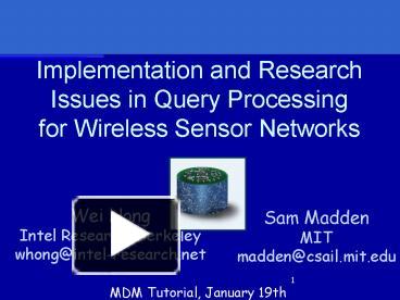 PPT – Implementation and Research Issues in Query Processing for ...