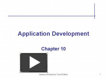 PPT – Application Development PowerPoint presentation | free to view ...