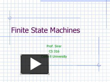 Finite State Machines presentation | free to download