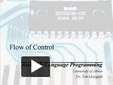 PPT – Flow of Control PowerPoint presentation | free to view - id ...