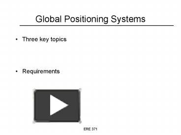 PPT – Global Positioning Systems PowerPoint presentation | free to view ...