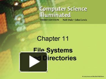 PPT – File Systems and Directories PowerPoint presentation | free to ...
