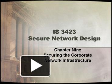 PPT – IS 3423 Secure Network Design PowerPoint presentation | free to ...