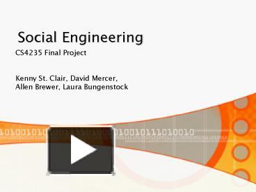 PPT – Social Engineering PowerPoint presentation | free to view - id ...