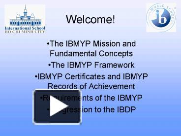 The IBMYP Mission and Fundamental Concepts presentation | free to view