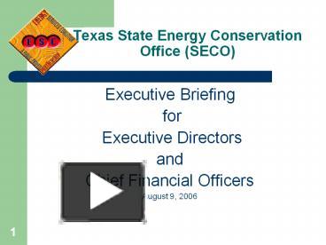 Executive Briefing presentation | free to view